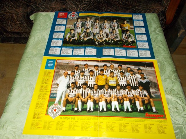 FK Partizan Beograd - 1988/89 - rasporedi utakmica