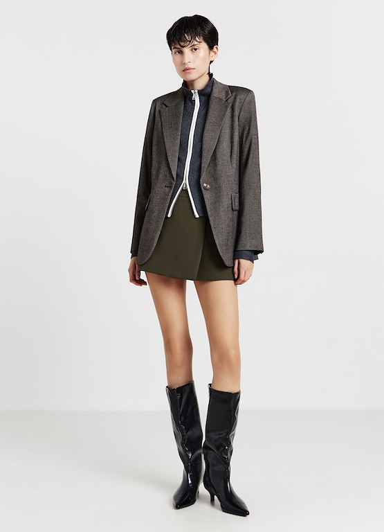 SKORT WITH FRONT PANEL VOJNIČKA ZELENA