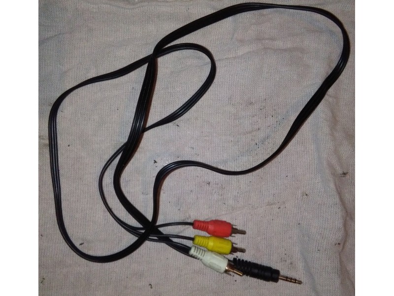 Činč kabel sa audio i video izlazom za TV, dvd player