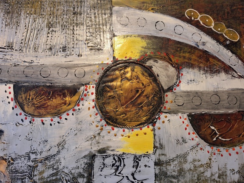 Apstraktna Slika Impasto Tehnika (Nepoznat Autor) 90x60