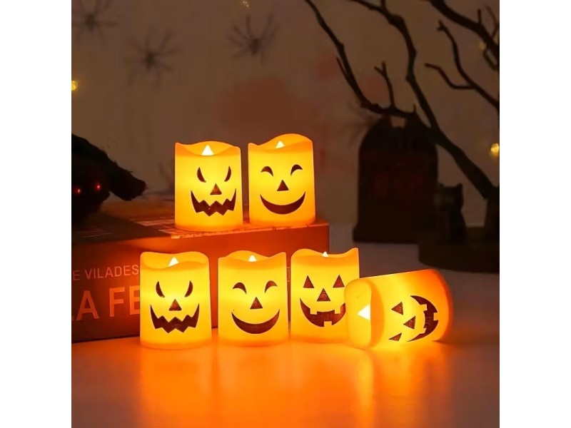 Ѽ Halloween LED svecice 6 kom NOVO