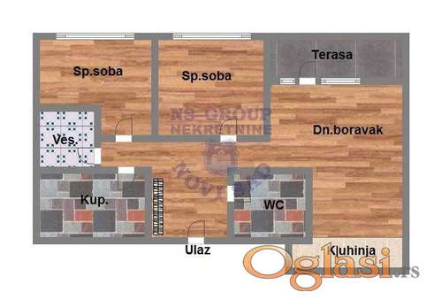 Trosoban 65m2 Bulevar Patrijarha Pavla