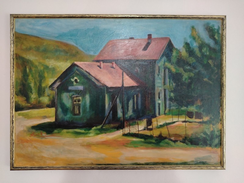 Umetnička slika, delo akademskog slikara N. Živića