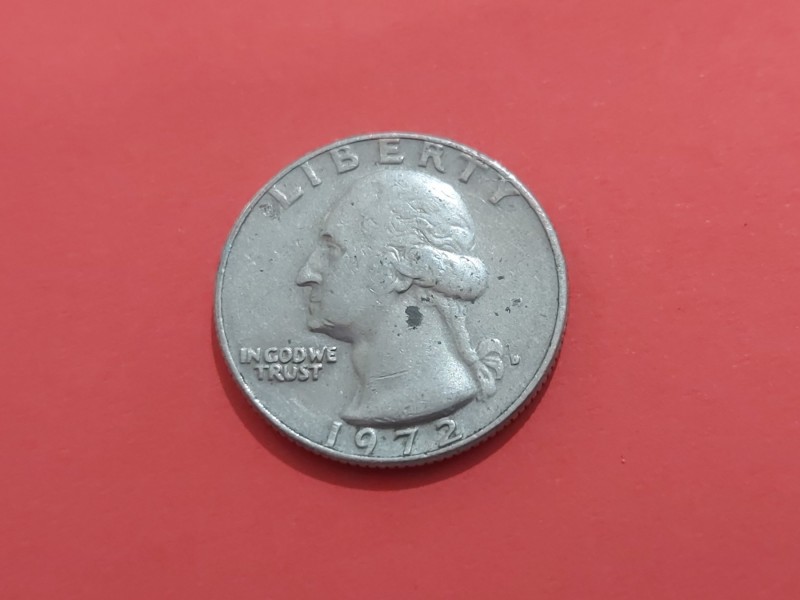 USA - quarter dollar 1972 god d