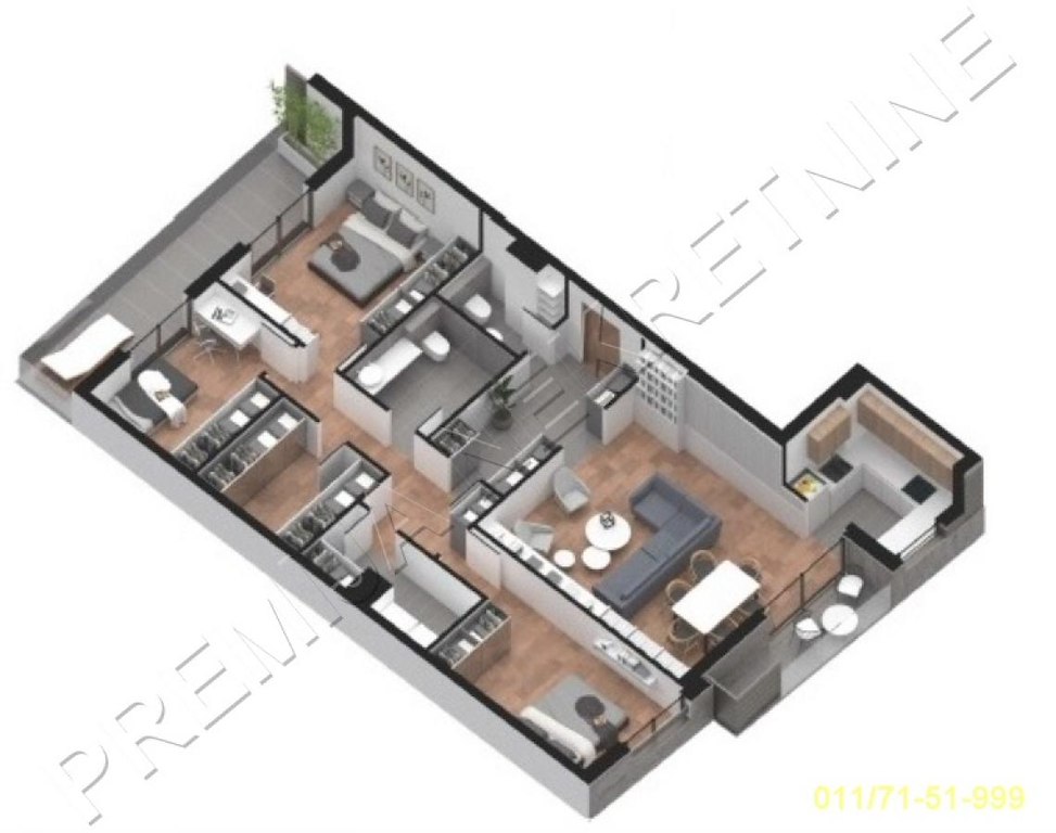 4. 0, Čuburski park, Cara Nikolaja II, LUX, 113, 23m2