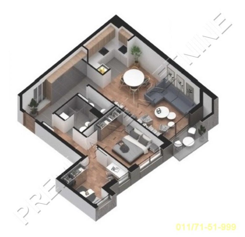 2. 5, Čuburski park, Cara Nikolaja II, LUX, 65, 69m2
