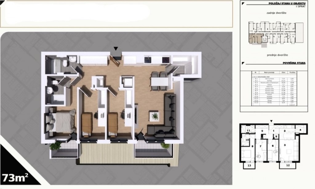 Četvorosoban stan u novogradnji na Misi