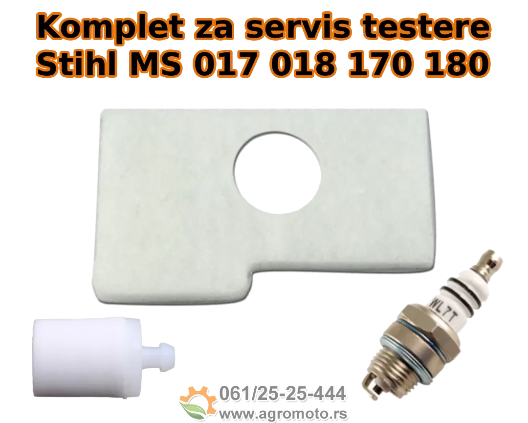 Komplet za servis testere Stihl MS 017 018 170 180