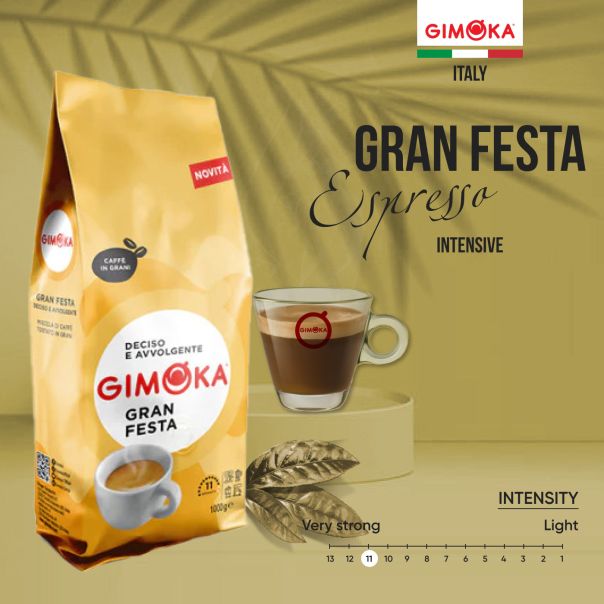 GIMOKA Pržena kafa u zrnu Gran Festa 1000G