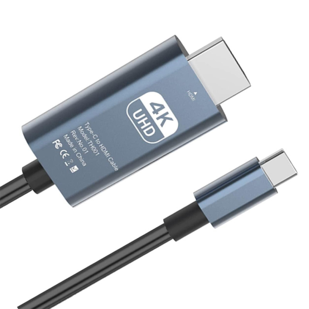 Kabel Type-C muski na HDMI muski 2m crni