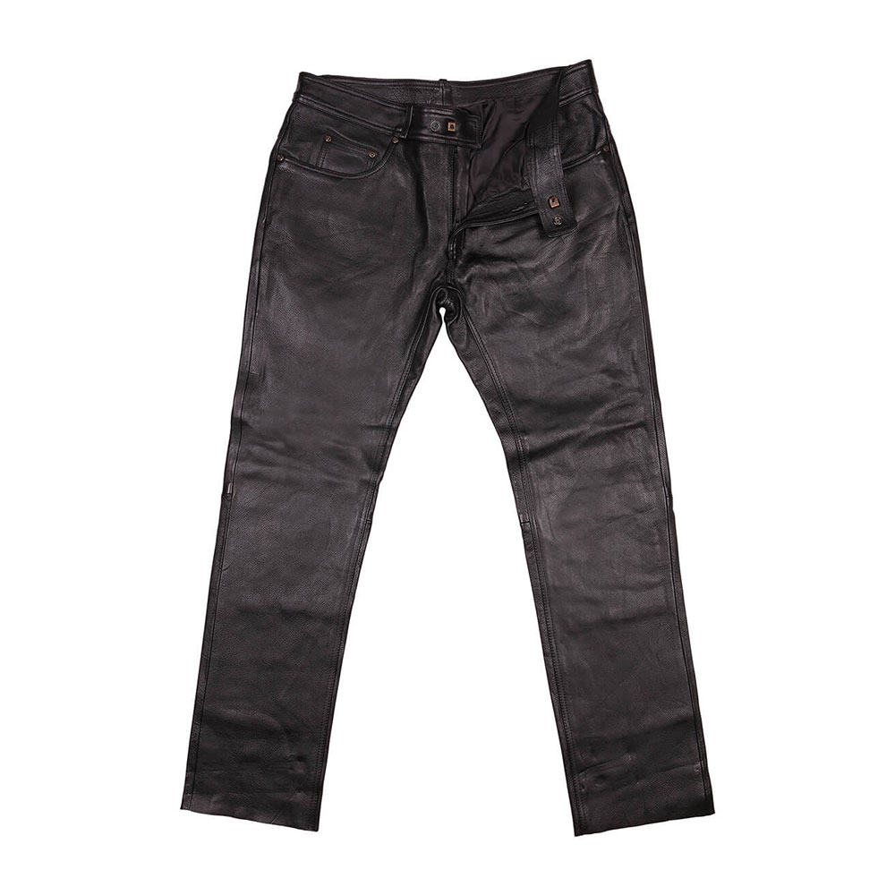 Kožne pantalone RYLEY crne MODEKA