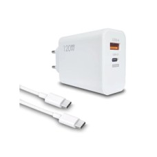 Bavin Bavitel punjač 120W Usb A+ Type C + kabl Type C/Type C, bela