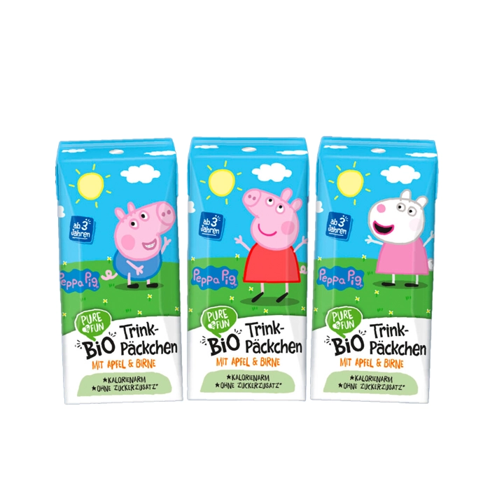 Organski vocni napitak od jabuke i kruške PEPPA PIG 3X200ml