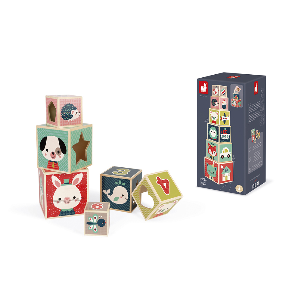 Janod Baby forest - 6 blok piramida J08016ID EK000752875
