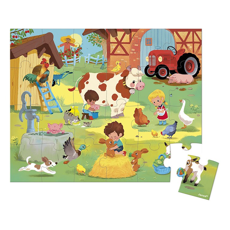 Janod Dan na farmi puzzle 24 kom J02603ID: EK000752771