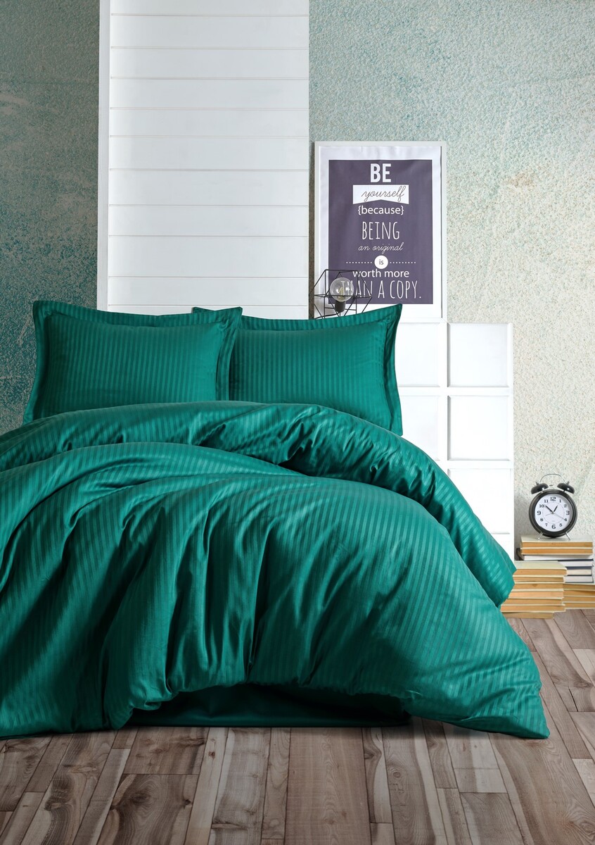 Dekordom Posteljina cb elegant stripe saten - petrolID EK000751428