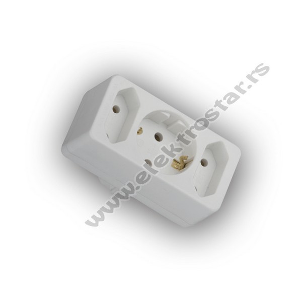 EL7584 RAZVODNIK 2EURO+SUKO BELI