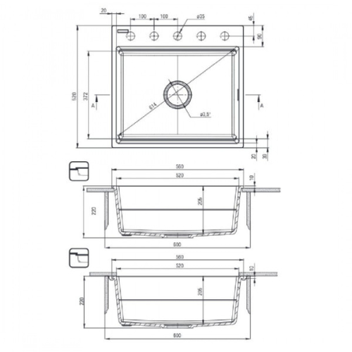 Momi jednodelna sudopera ZRM G10A