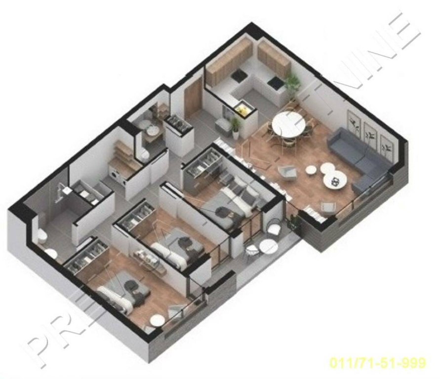 3.5, Čuburski park, Cara Nikolaja II, LUX, 85, 51m2