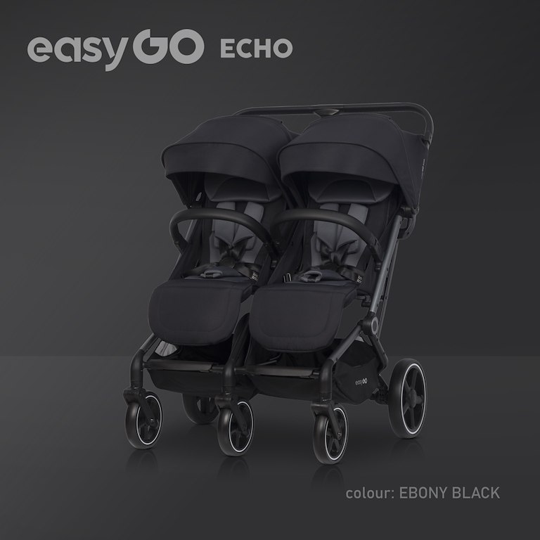 Eurocart easy go echo ebony black kolica za blizance