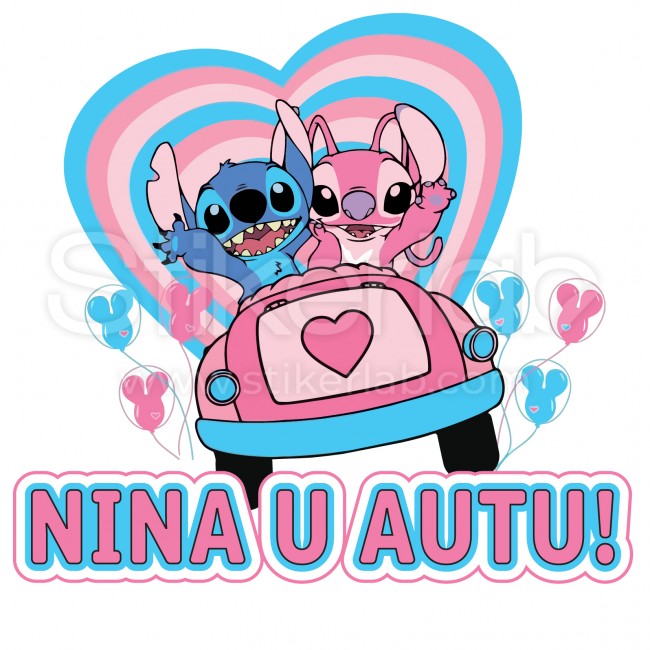 Nalepnica Beba u autu Stitch 1