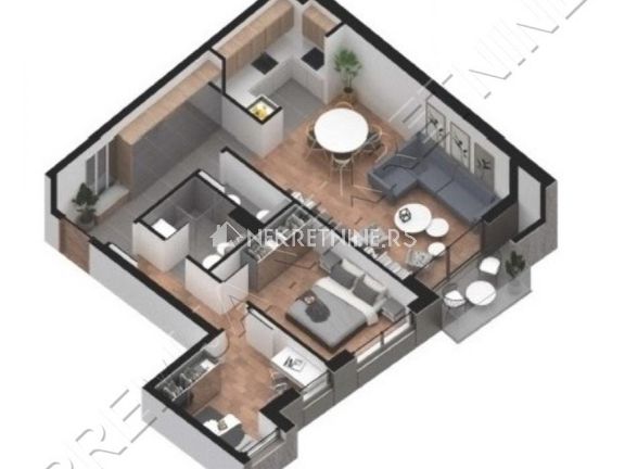 2.5, Čuburski park, Cara Nikolaja II, LUX, 65,69m2, Cara Nikolaja II