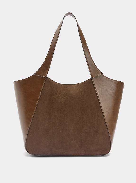 SHOPPER BAG WITH REMOVABLE POUCH
