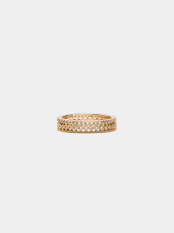 SET OF RINGS WITH ZIRCONIA