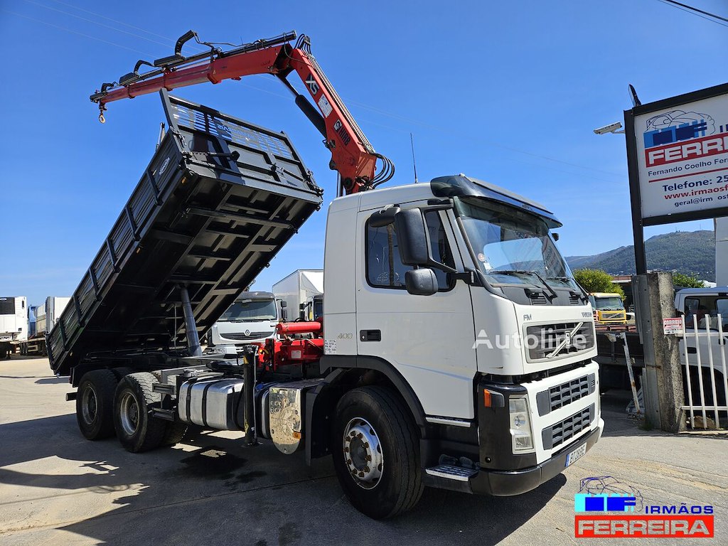 Volvo FM 400cv 6x4 grua hiab kiper