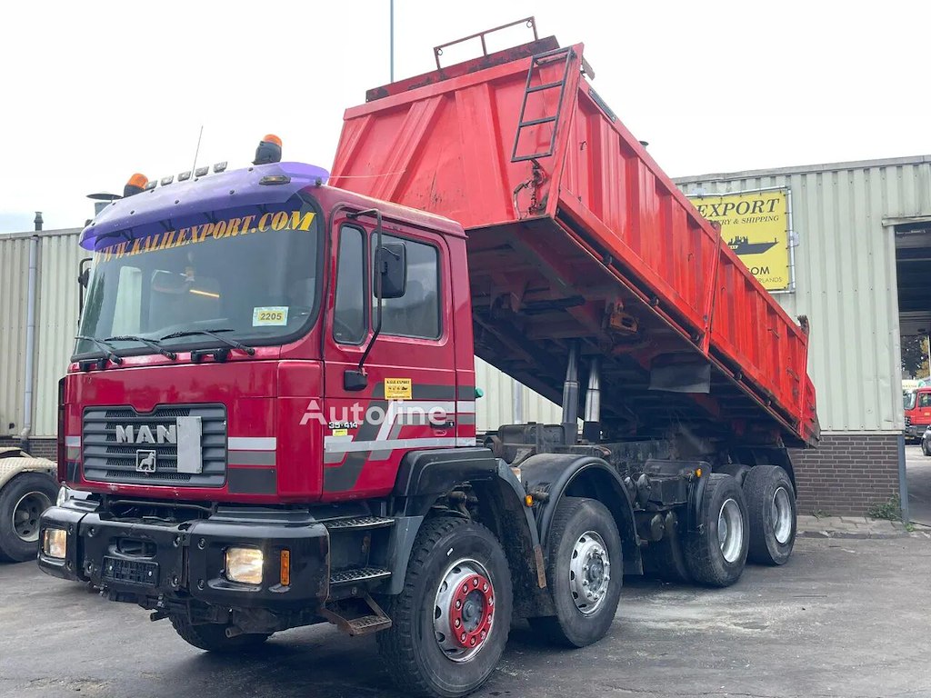 MAN 35.414 Kipper 8x4 Big Axle's Full Spring Suspension Good Conditi kiper