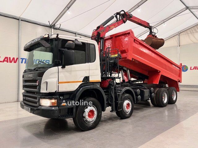 Scania P340 8x4 Steel Tipper Grab Manual kiper
