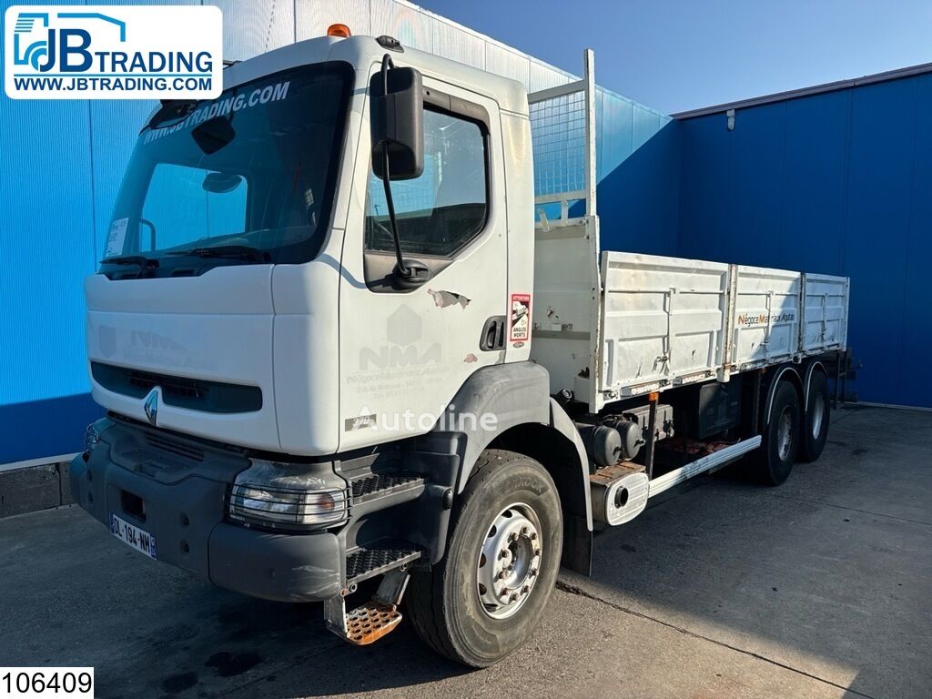 Renault Kerax 370 6x4, Manual, Steelsuspension kamion s ravnom platformom