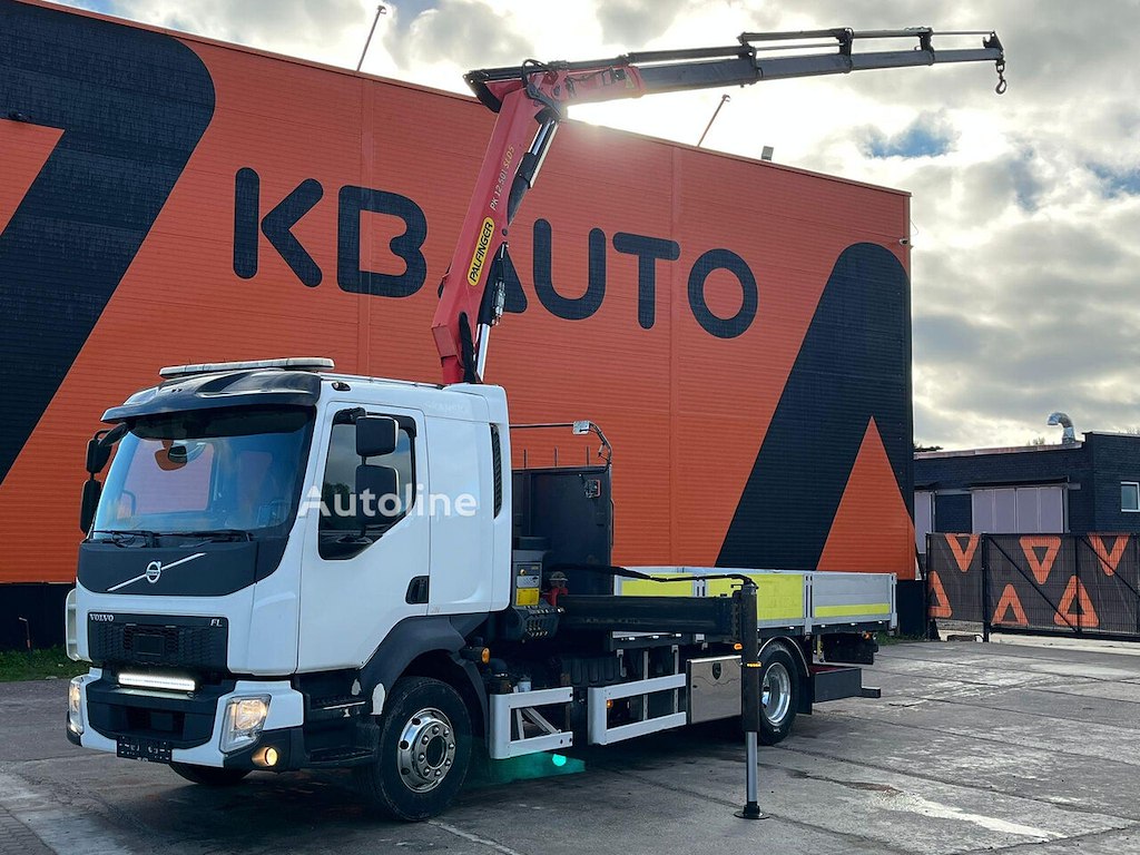 Volvo FL 250 4x2 PALFINGER PK 12.501 / PLATFORM L=5019 mm kamion s ravnom platformom