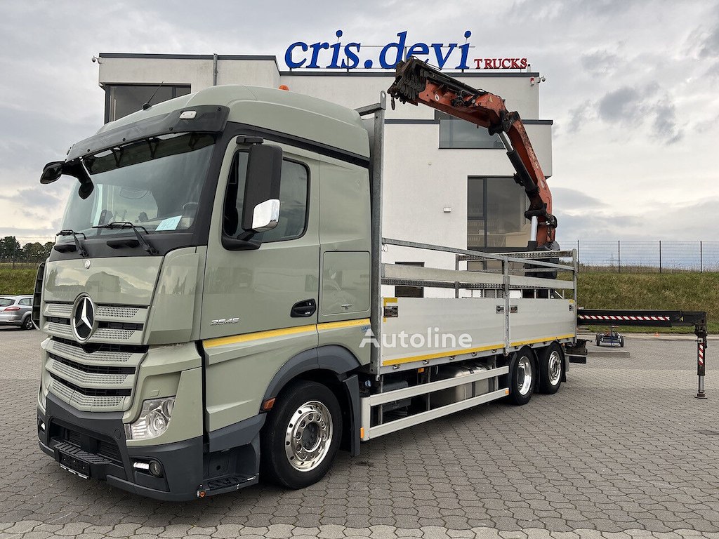 Mercedes-Benz Actros 2545 6x2 Atlas 265-A6 Lenk- Liftachse kamion s ravnom platformom