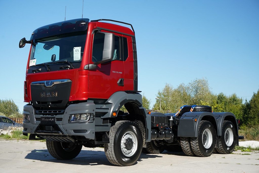 MAN TGS 33.480 / 6x6  / DO ZABUDOWY / FABRYCZNIE NOWY 2025 kamion šasija