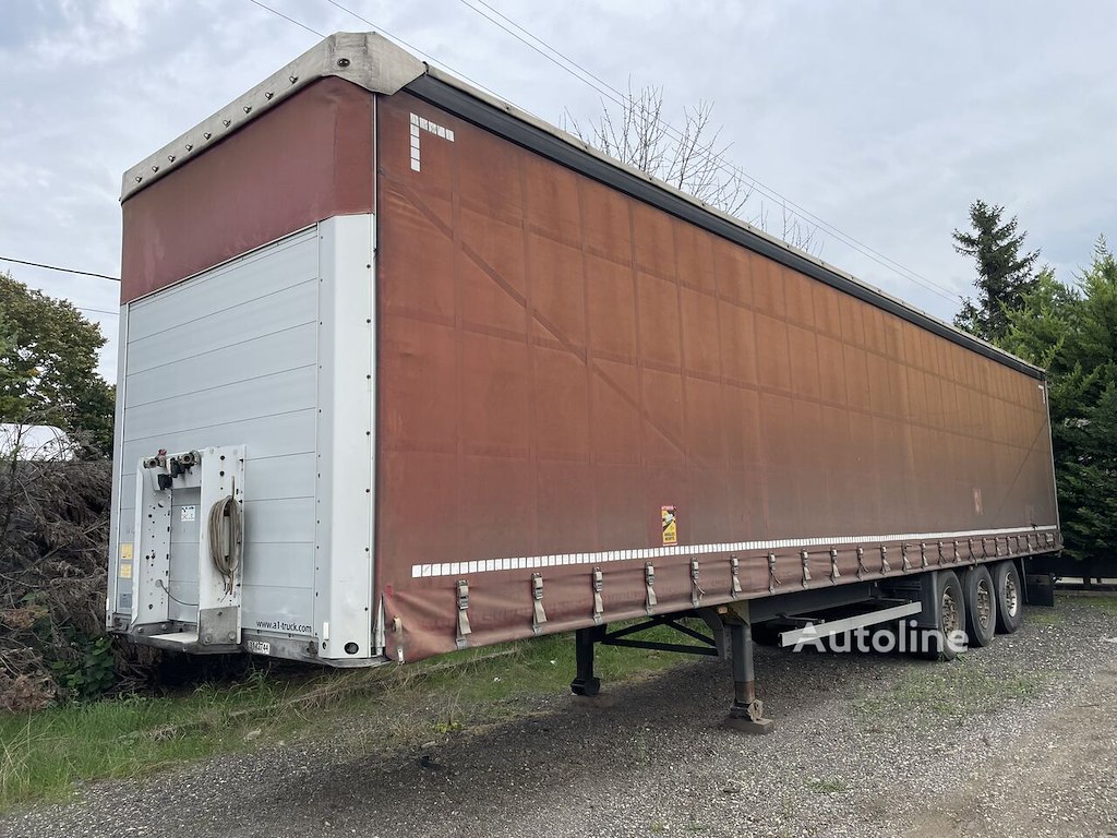 Schmitz Cargobull SCS 24/L Lifting axle poluprikolica sa kliznom ceradom
