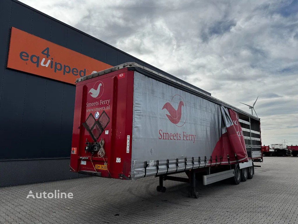 Pacton alu zijborden + planken, hardhouten vloer, NL-trailer, APK: 08-2 poluprikolica sa kliznom ceradom