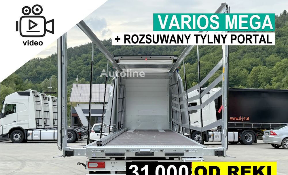Nova Schmitz Cargobull MEGA VARIOS + BDE poluprikolica sa kliznom ceradom