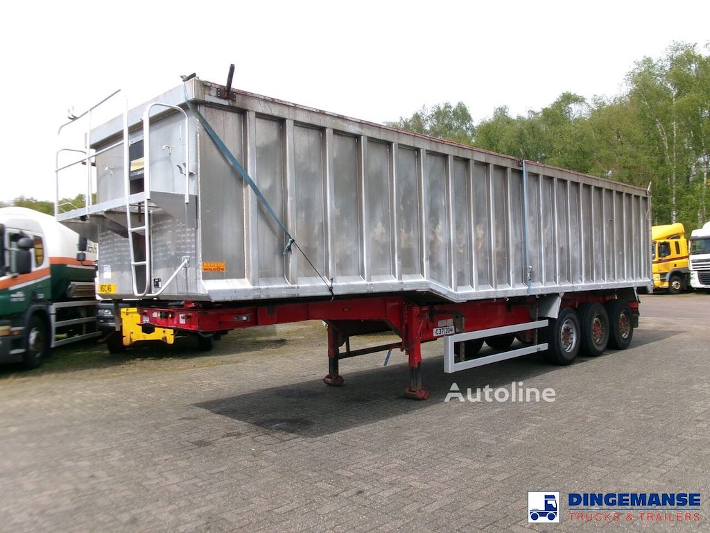 Montracon Tipper trailer alu 55 m3 + tarpaulin poluprikolica kipera