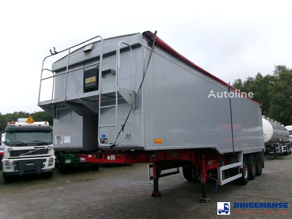 Wilcox Tipper trailer alu 55 m3 + tarpaulin poluprikolica kipera