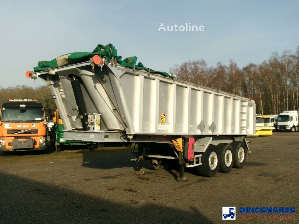 Benalu Tipper trailer alu 22 m3 + tarpaulin poluprikolica kipera