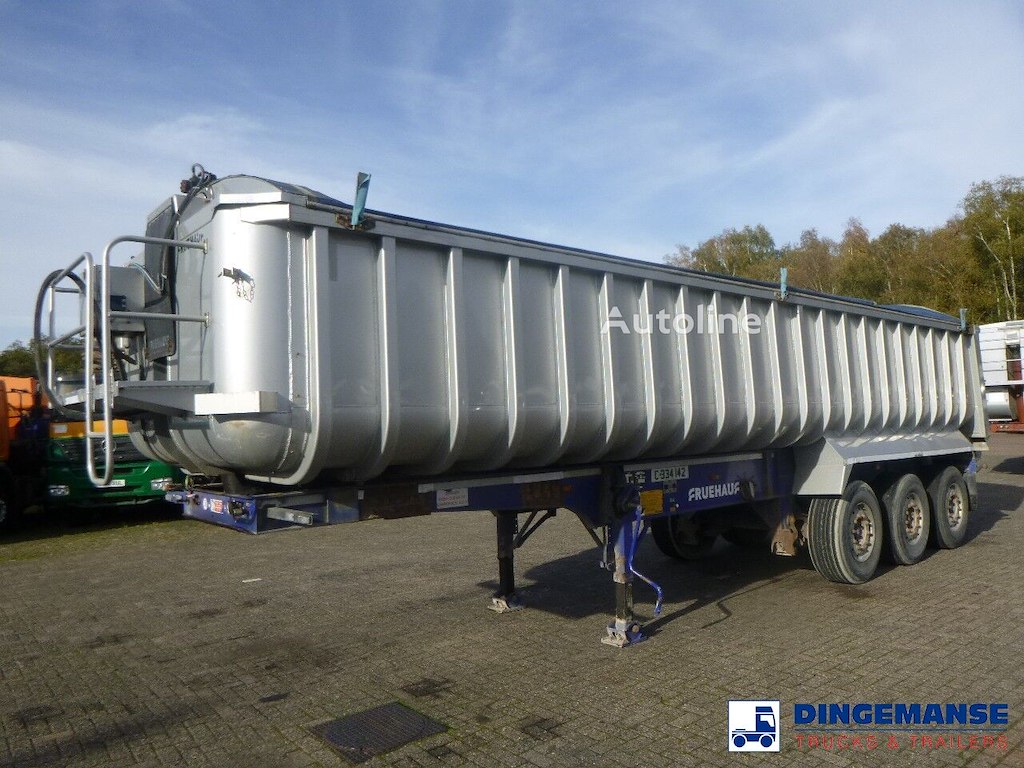 Fruehauf Tipper trailer alu 35 m3 + tarpaulin poluprikolica kipera