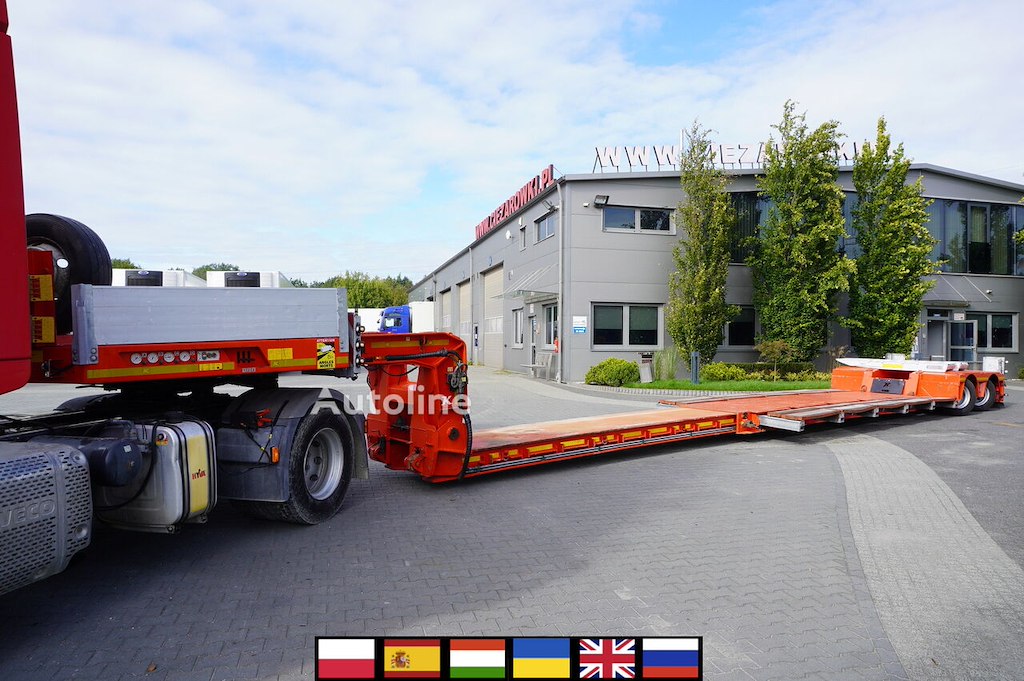 Kässbohrer LB2 TIEF-BETT low loader semi-trailer / 16.5 m / Extendable semi poluprikolica sa niskom platformom