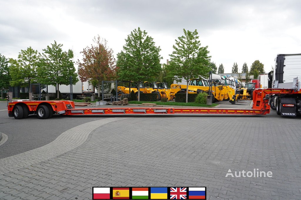 Kässbohrer LB2 TIEF-BETT low loader semi-trailer / 16.5 m / Extendable/2 un poluprikolica sa niskom platformom