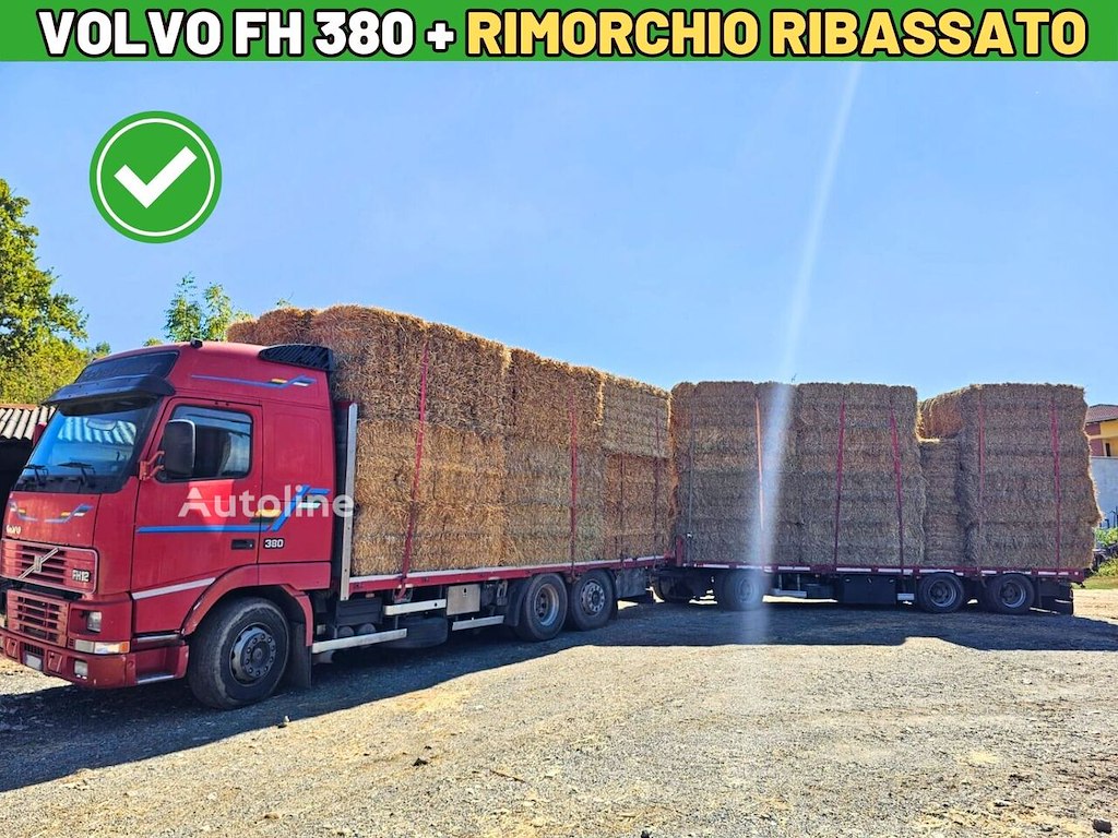 Volvo FH12.380 kamion platforma + prikolica platforma