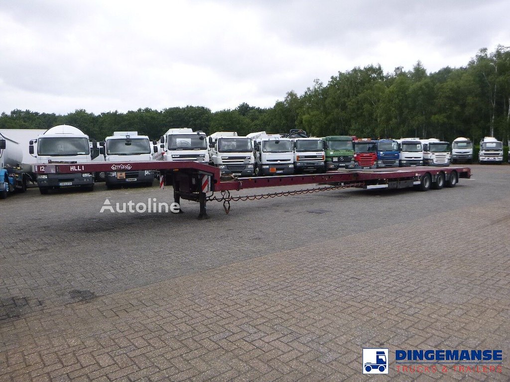 Nooteboom 3-axle semi-lowbed trailer extendable 14.5 m + ramps poluprikolica sa niskom platformom