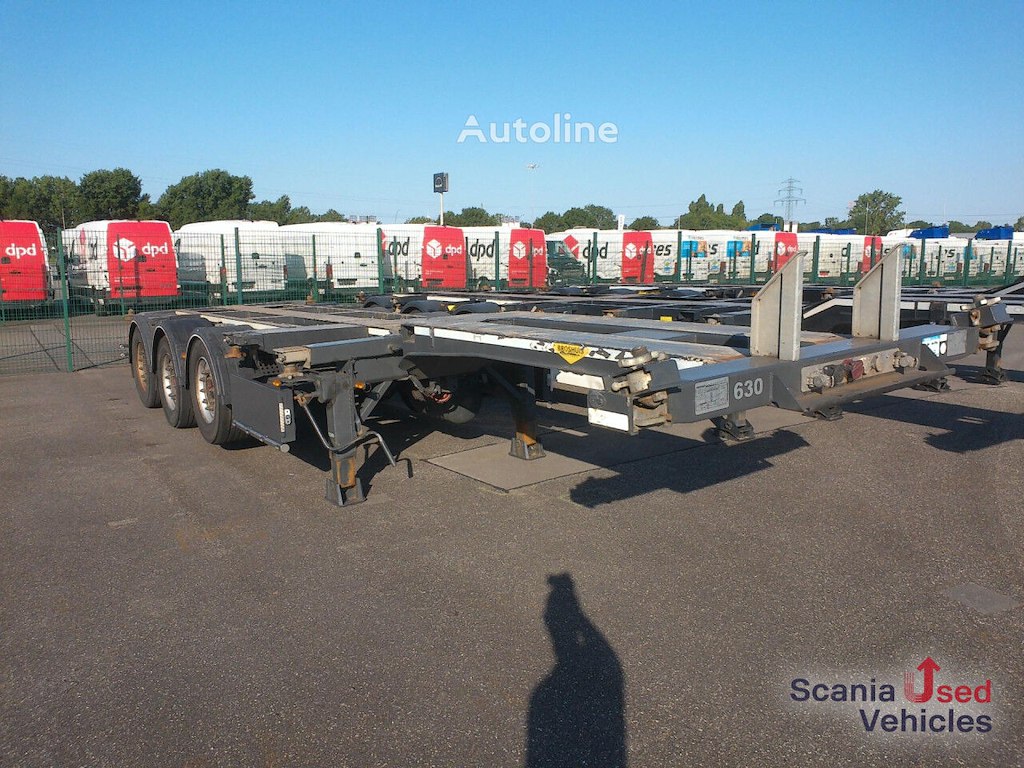 Broshuis Container Chassis 20-40-45 Fuss Lift poluprikolica za prevoz kontejnera