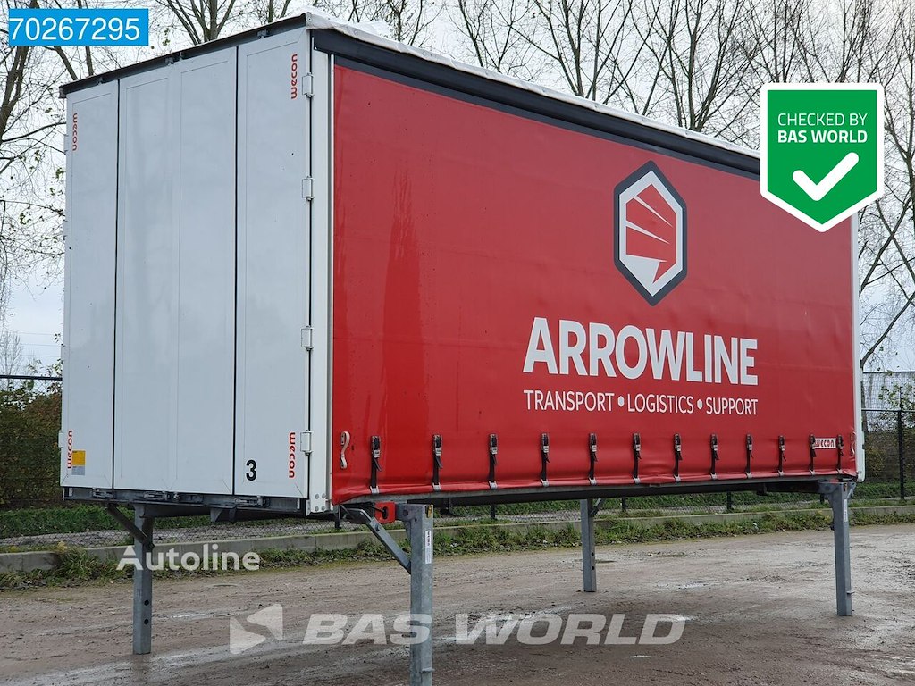 Wecon WPR 715 SG 8X2 Durchladesysteem 20FT / BDF / Wecon / BDF Swap Bo poluprikolica za prevoz kontejnera