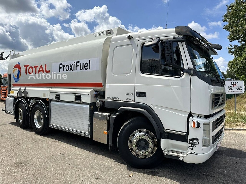 Volvo FM 450 6x2 19.000L - 5 COMP. FUEL TANKER / CITERNE - LIFT + STEE autocisterna