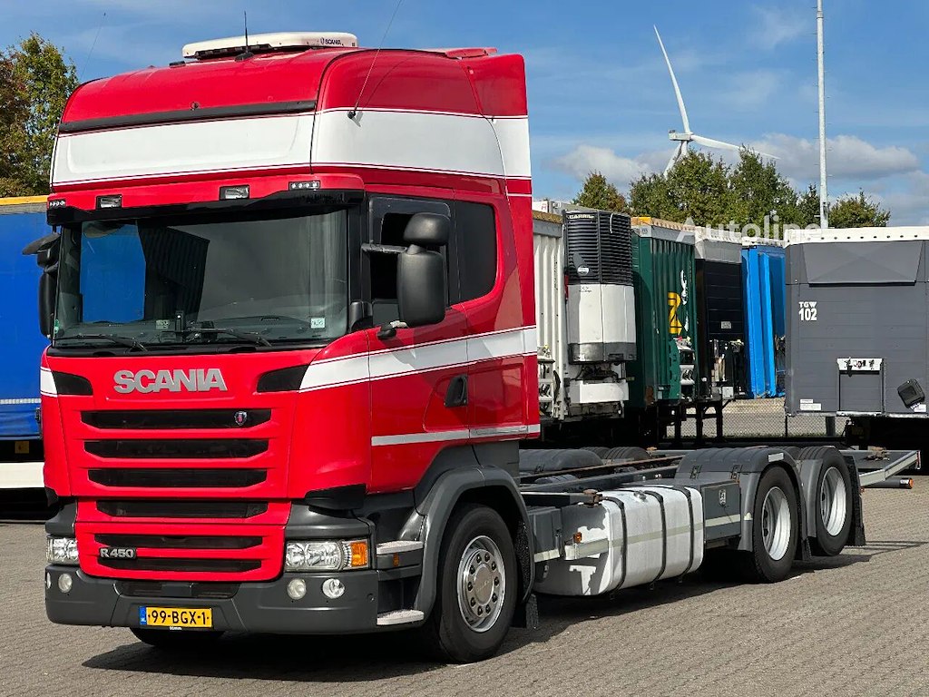 Scania R450 6x2 BDF Full Air / Retarder / 2 Tank / No EGR / 06-2026 Apk vozilo za prevoz kontejnera